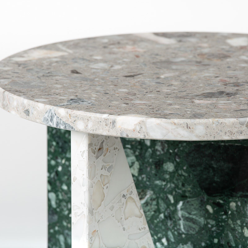 Slatted marble table - DIESPEKER LIVING